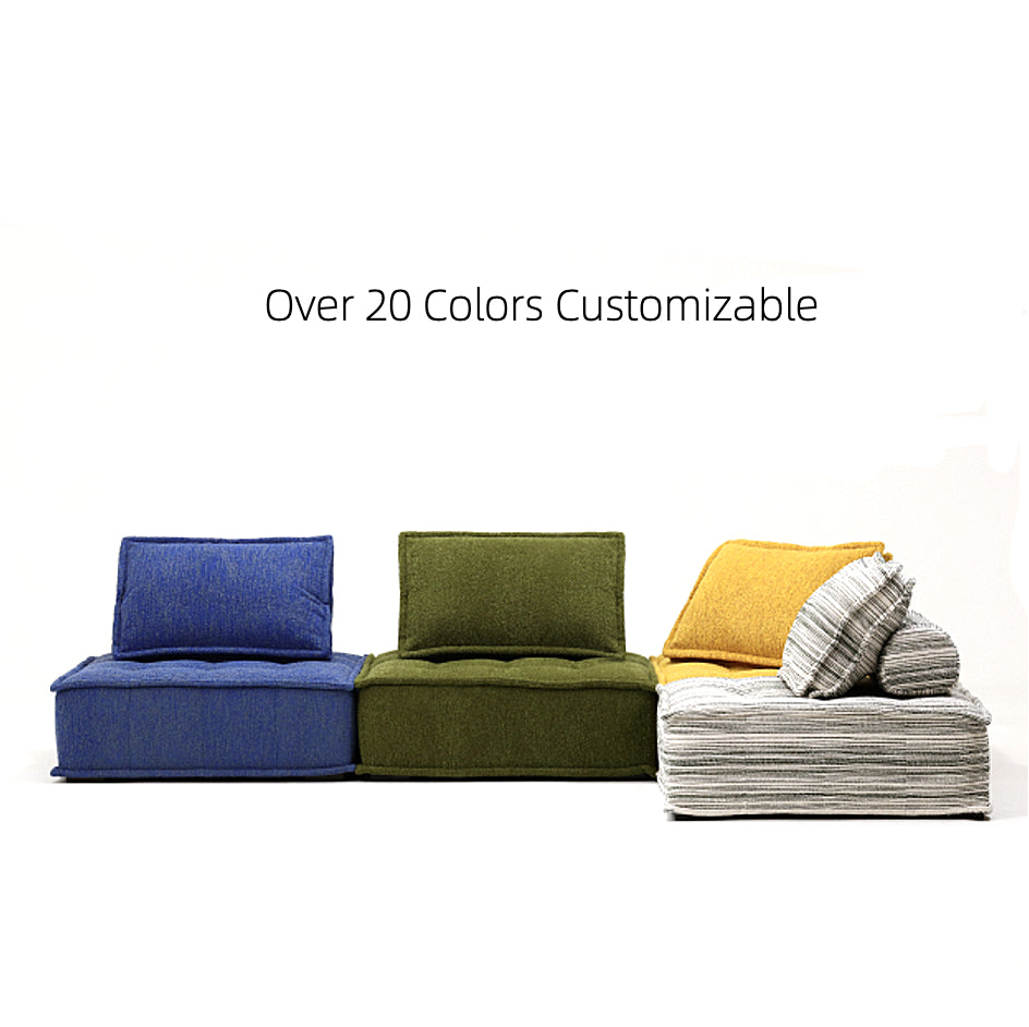 Modular Linen Sofa with Low Profile for Flexible Layouts – LaFloria ...