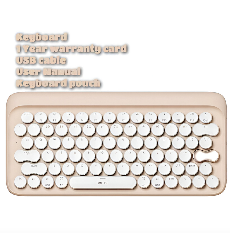 Bluetooth Mechanical Keyboard - Milk Tea – LaFloria Home Décor