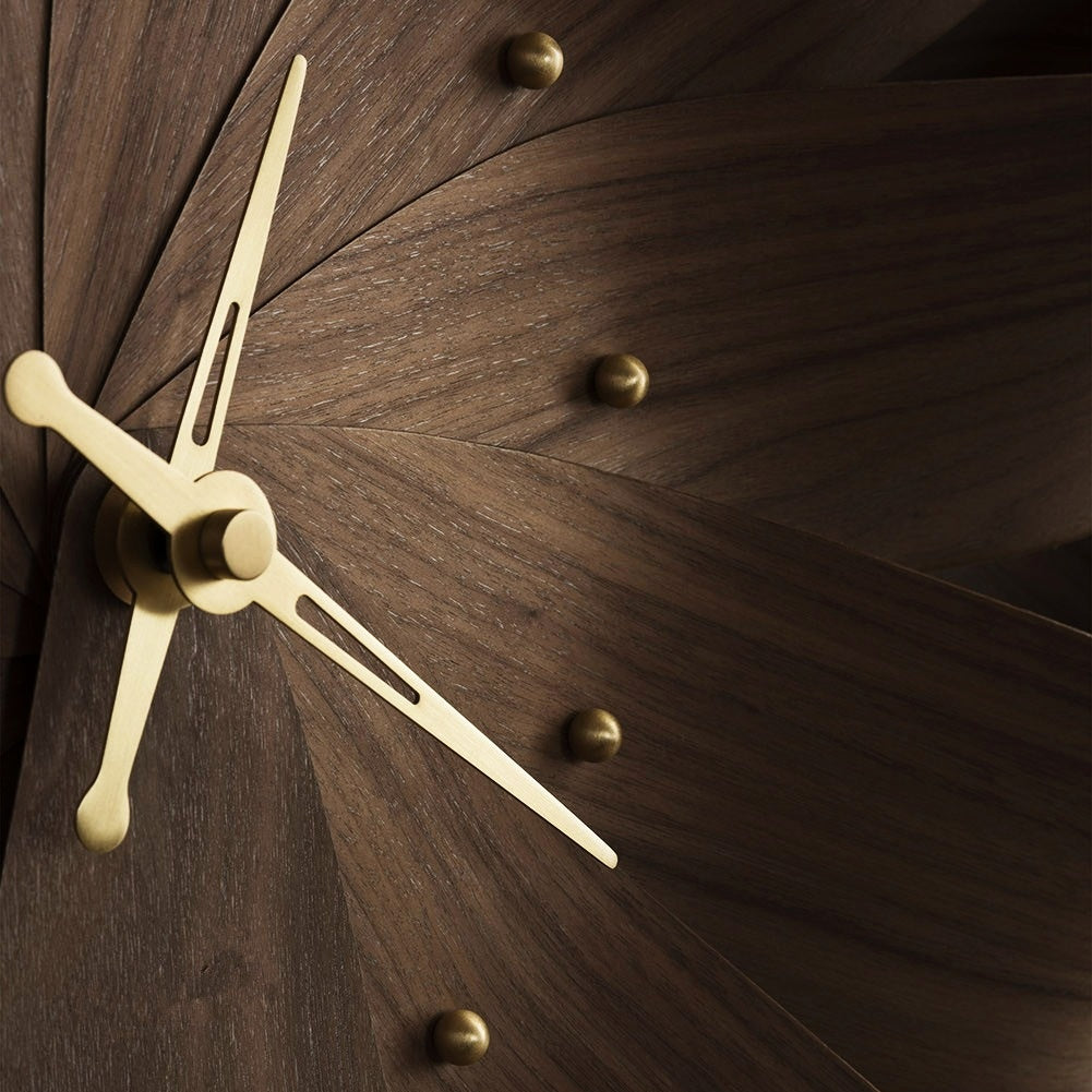 Walnut Wood Clock – LaFloria Home Décor