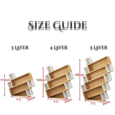 Diagonal Bookshelf – LaFloria Home Décor