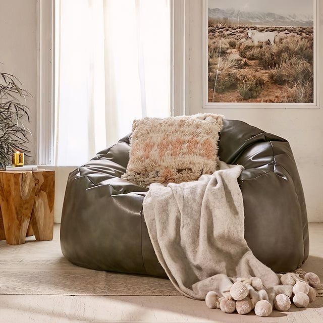 Leather Bean Bag Sofa – LaFloria Home Décor
